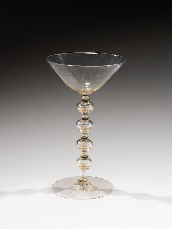 Bonhams A Façon De Venise Multi Knopped Wine Glass 17th Century