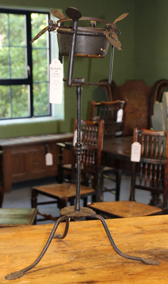 Bonhams : An 18th Century iron brazier-stand