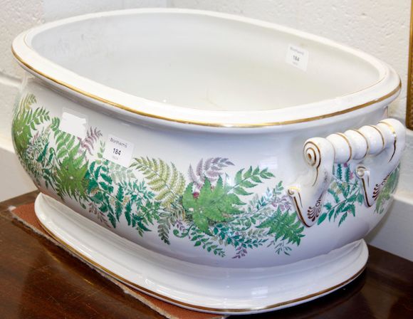 Bonhams : A 19th century Staffordshire foot bath,