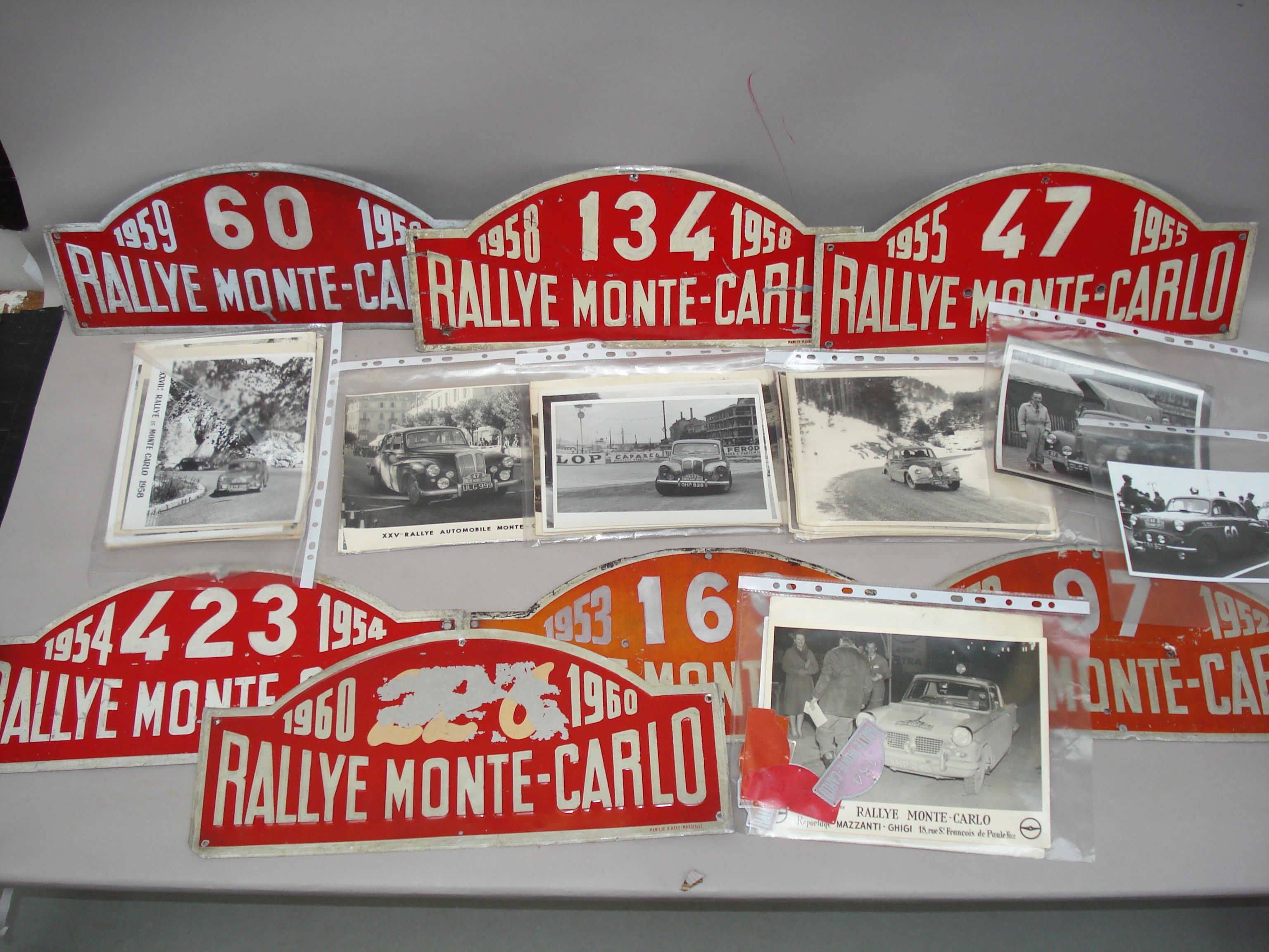 Bonhams Cars : A quantity of Monte Carlo Rally plates and related ...