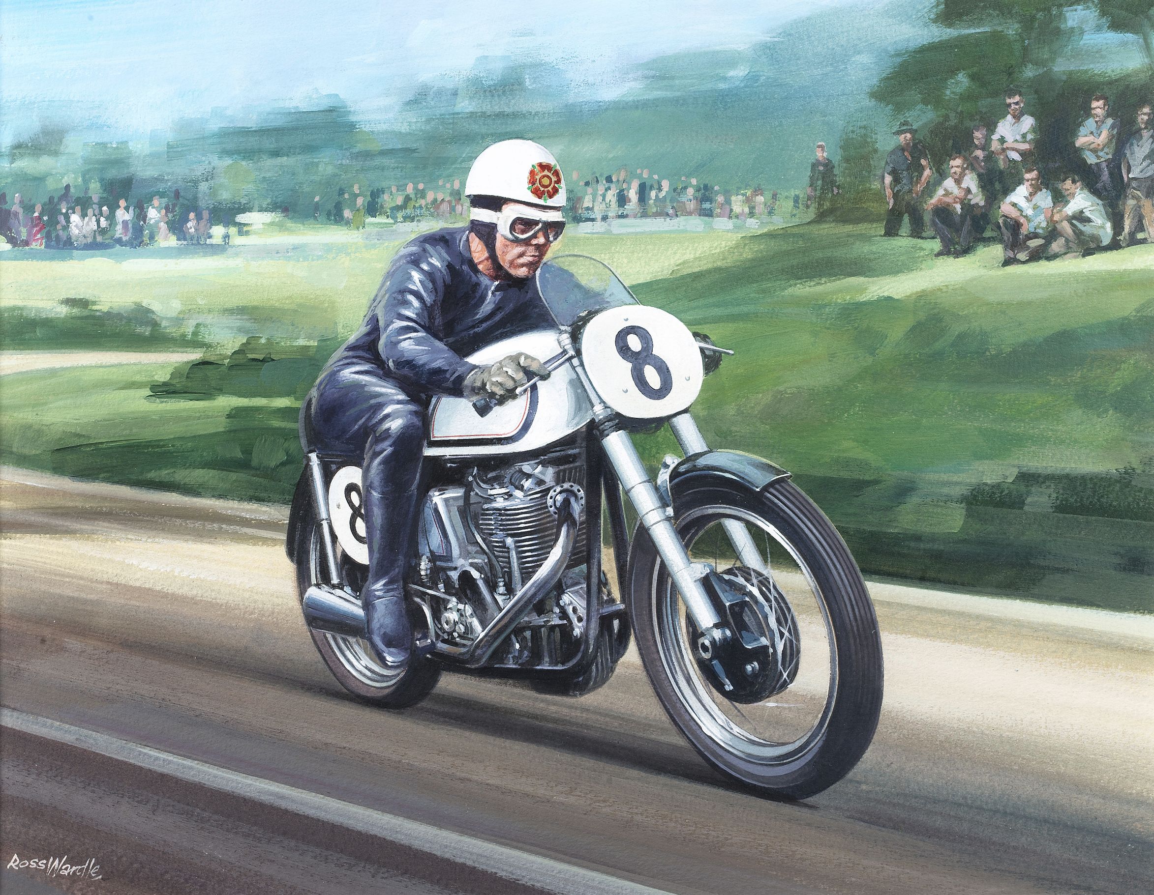 Bonhams Cars : Ross Wardle, 'Geoff Duke - Works Norton Dutch TT 1951',