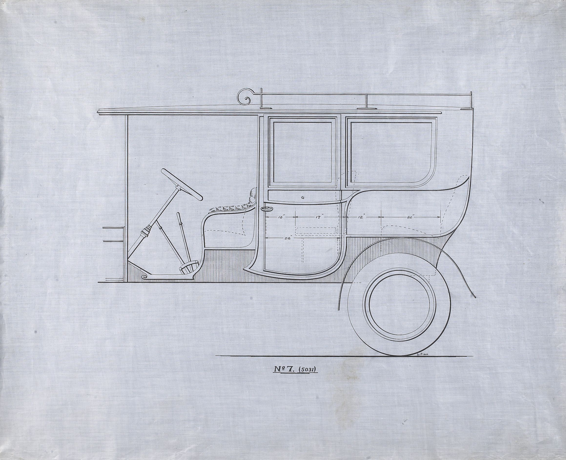 Bonhams Cars : A 1909 Open Drive Limousine with roof rack coachwork ...