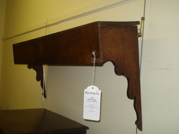 Bonhams : A 19th oak door-frame shelf, French