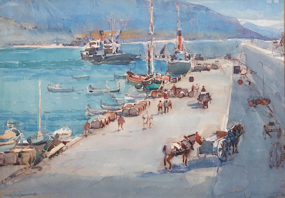 Bonhams : Arthur Henry Knighton Hammond (British, 1875-1970) Menton, France