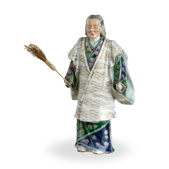 Bonhams : A pair of Kutane figures Meiji, circa 1880
