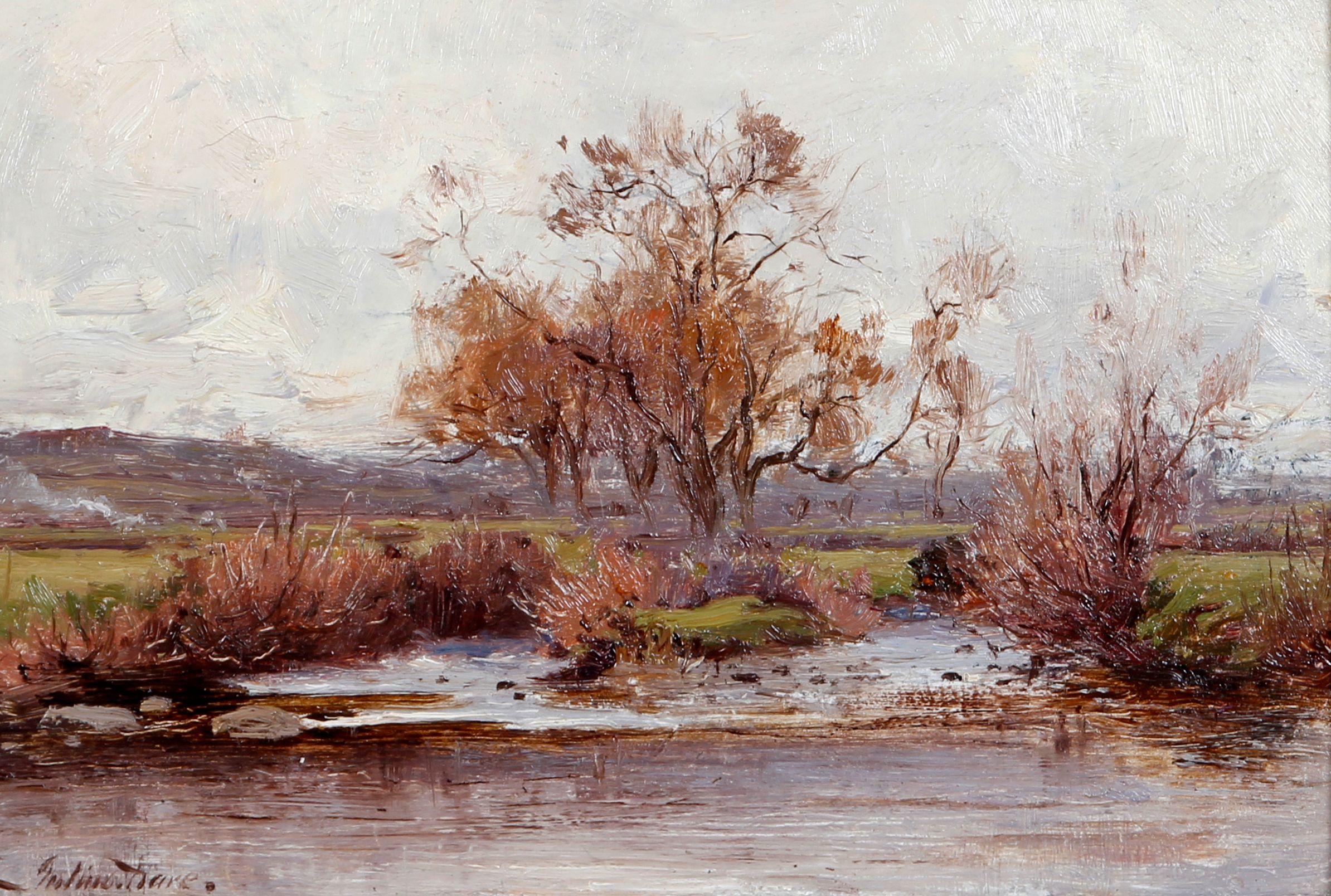 Bonhams : Julius Hare (British, 1859-1932) 'On Dolgarrog Stream, Conway ...