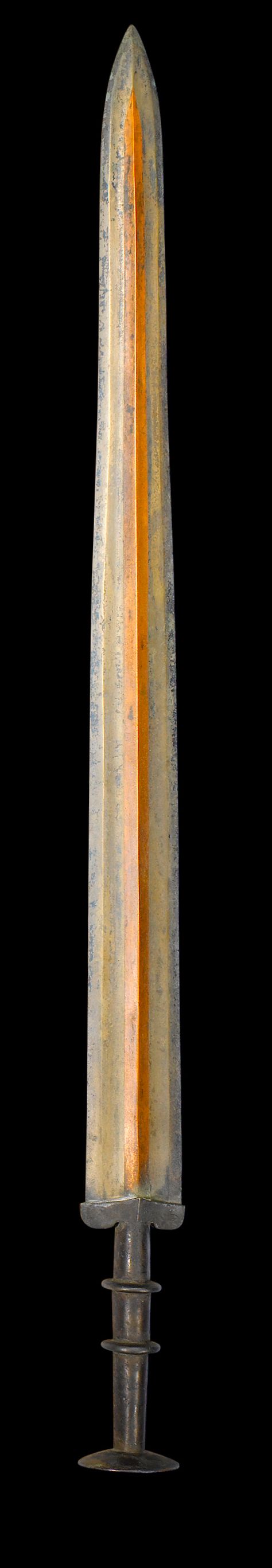 Bonhams : A rare copper and bronze bi-metallic jian Mid Eastern Zhou ...