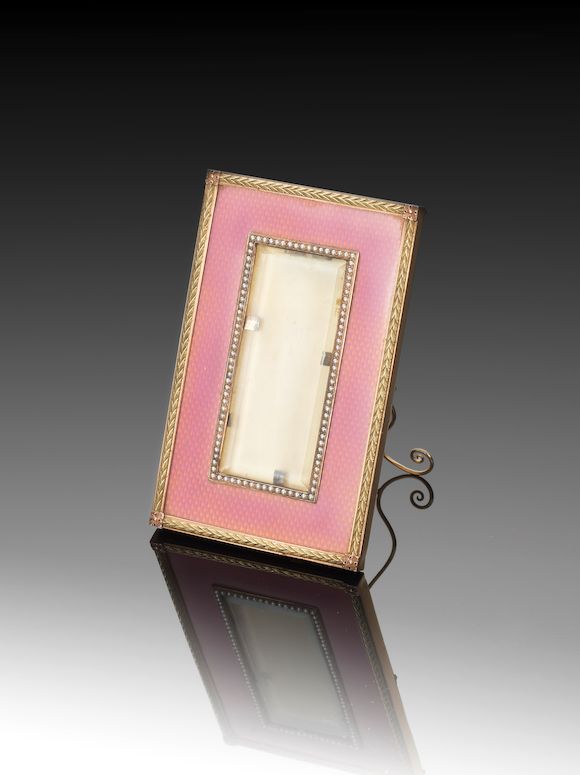 Bonhams : A late 19th century Russian pearl-set, vari-coloured gold and ...