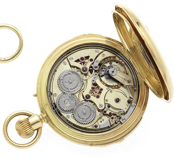 Bonhams : Louis-Benjamin Audemars. A very fine and rare 18ct gold two ...