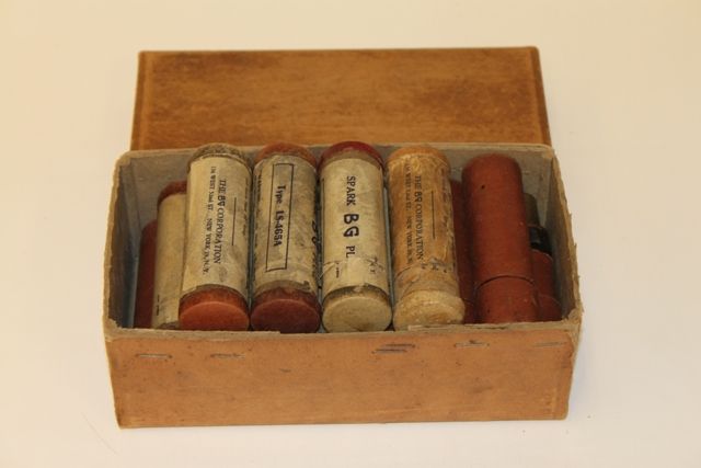 Bonhams Cars : A NOS box of BG aircraft spark plugs