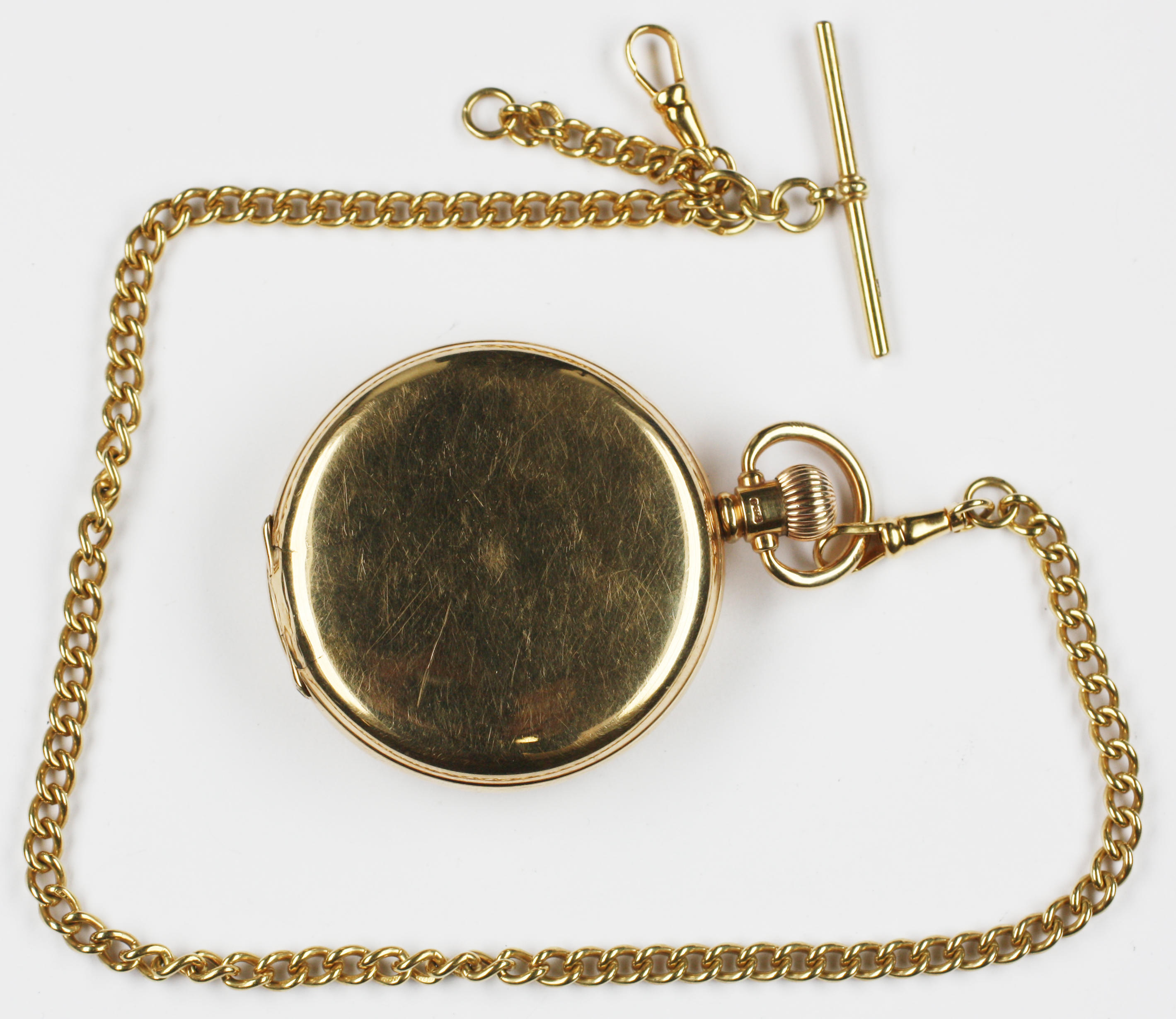 Bonhams Waltham A 9ct Gold Hunter Keyless Wind Pocket Watch