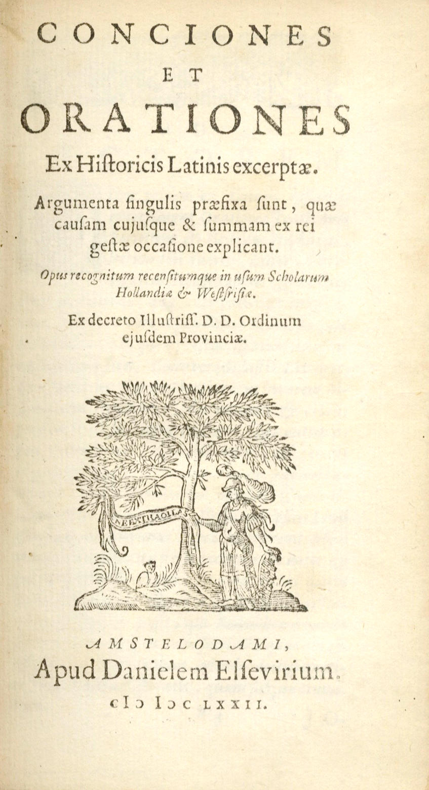 Bonhams : PERION (JOACHIM) Conciones et orationes ex historicis latinis ...