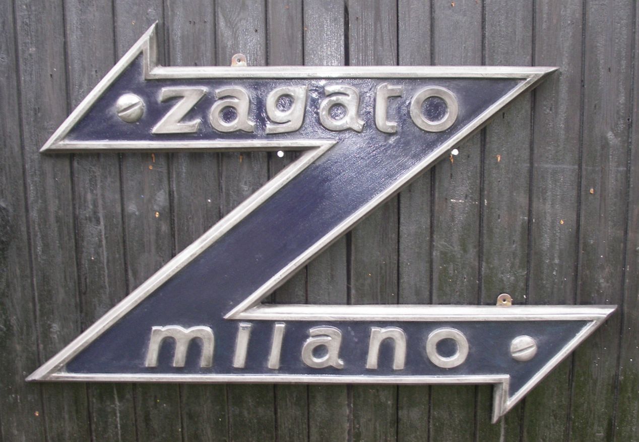 Bonhams Cars : A cold-cast aluminium Zagato Milano badge,