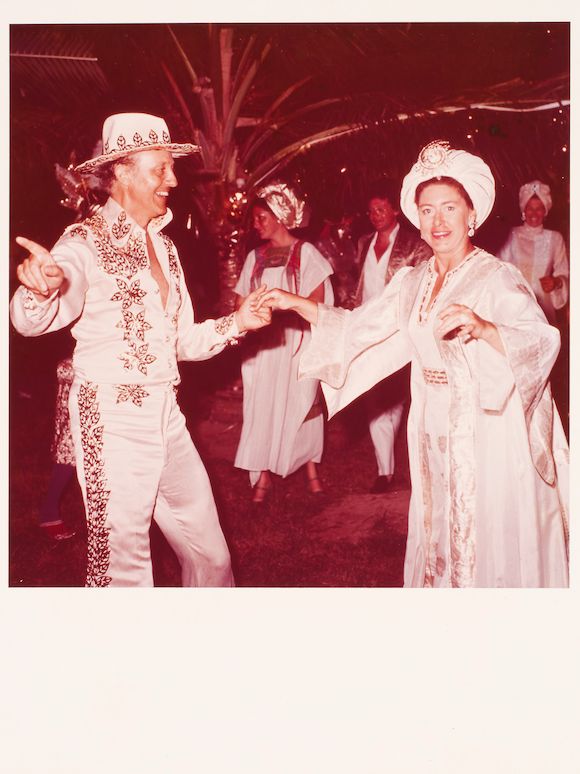 Bonhams : Attributed to Patrick Lichfield (British, 1939-2005) The Hon. Colin Tennant and HRH ...