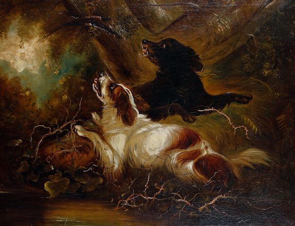 Bonhams : John Mearns (British), after George Armfield Spaniels ...