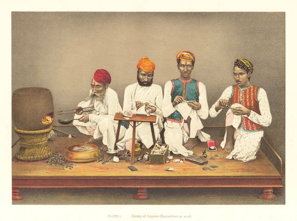 Bonhams : JACOB, SAMUEL S., AND THOMAS H. HENDLEY. Jeypore Enamels ...