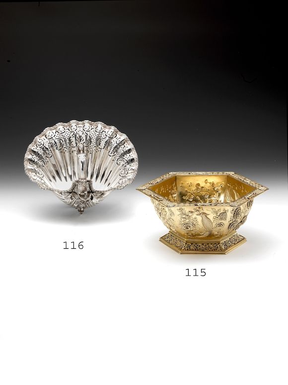 Bonhams : A good Edwardian silver-gilt bowl in the Chinoiserie style ...