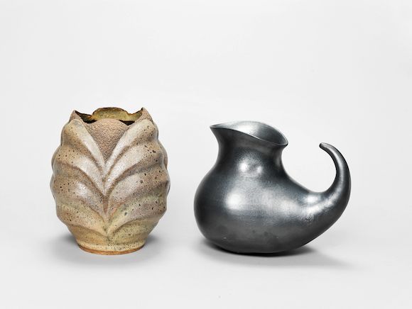 Bonhams : Abdo Nagi A Large Early 'Corn Sculpture' Pot, circa 1980
