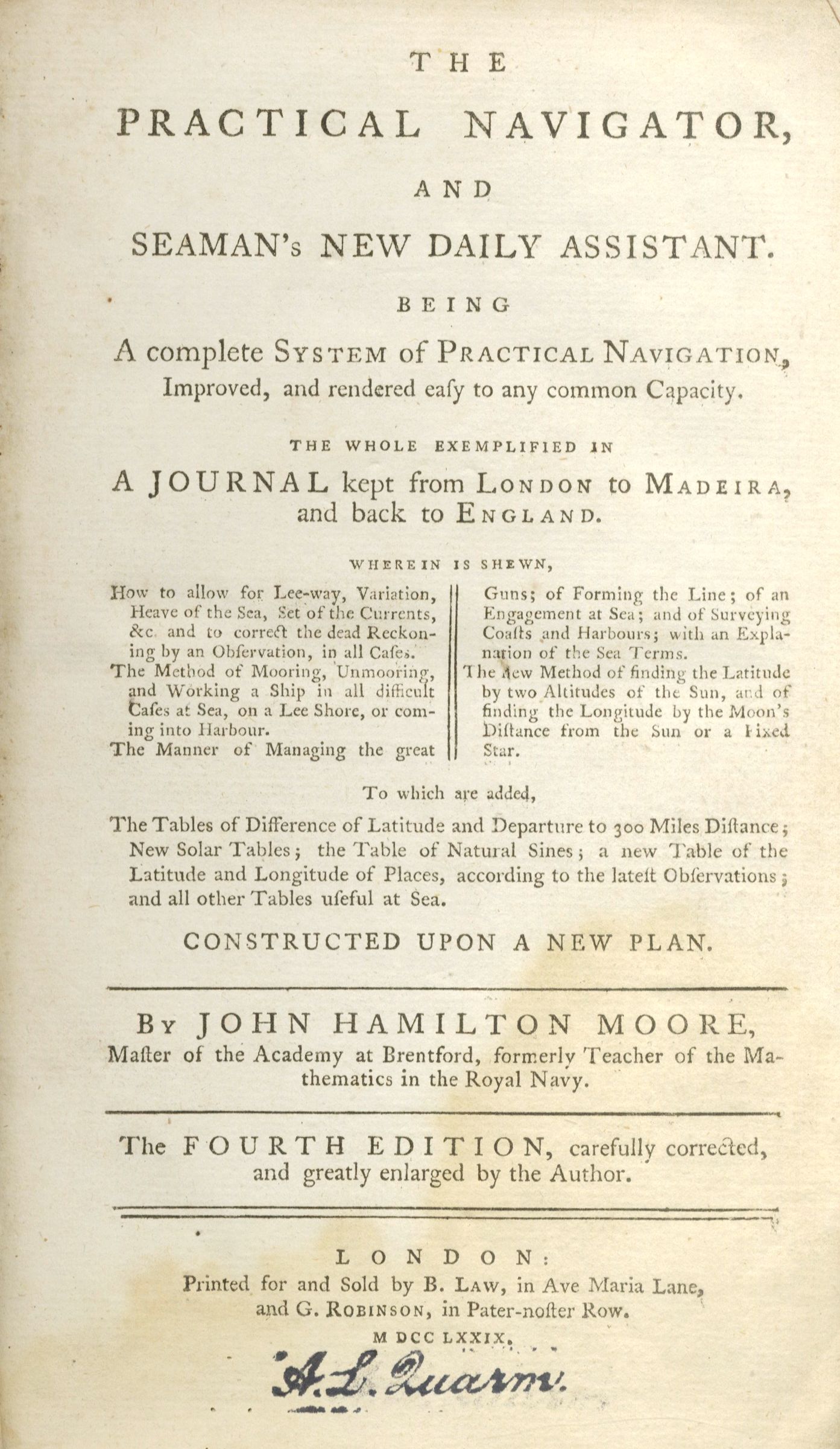 MOORE (JOHN HAMILTON) The Practical - Auktionen & Preisarchiv