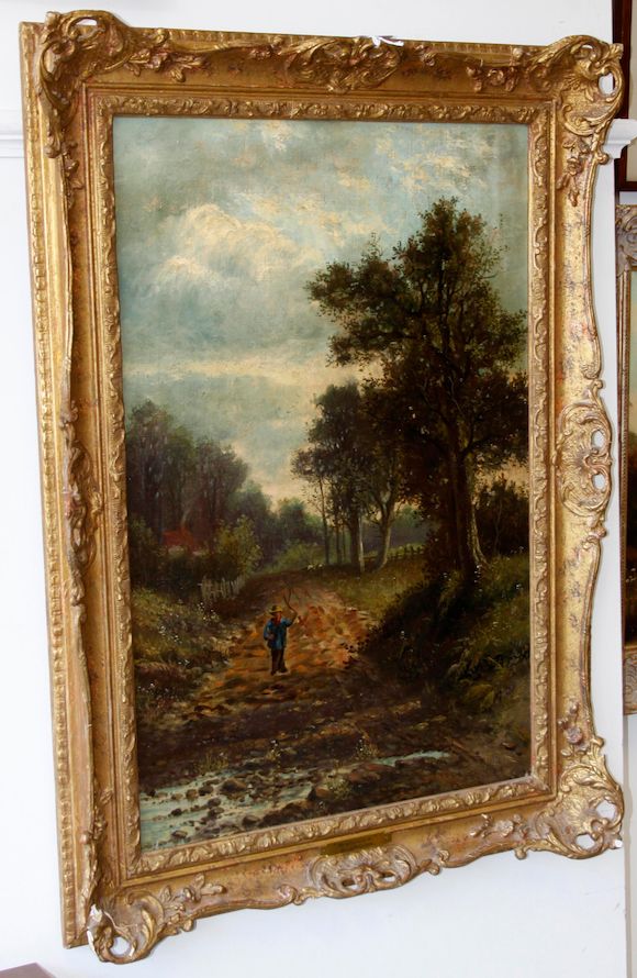 Bonhams : D.Crook (British 19th Century) Near Guildford, Surrey
