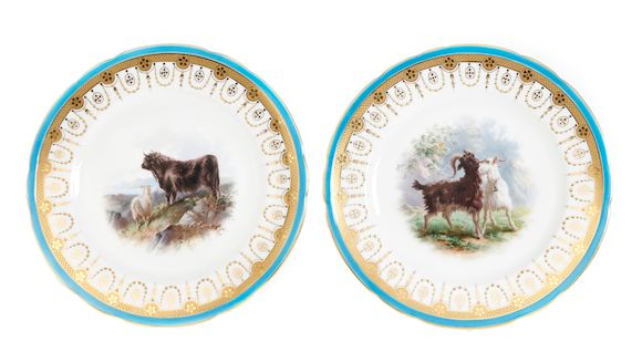 Bonhams : A collection of eighteen Minton plates painted after Sir ...