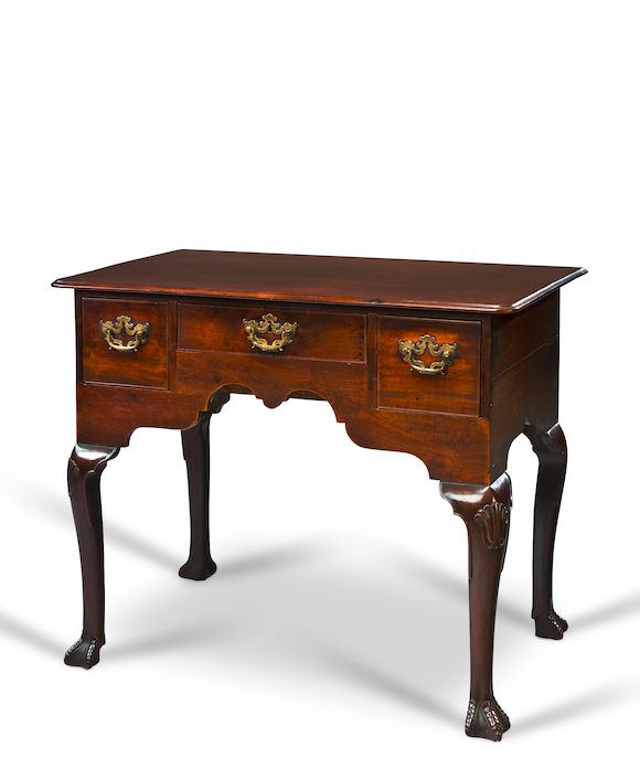 Bonhams : A George III Irish mahogany lowboy