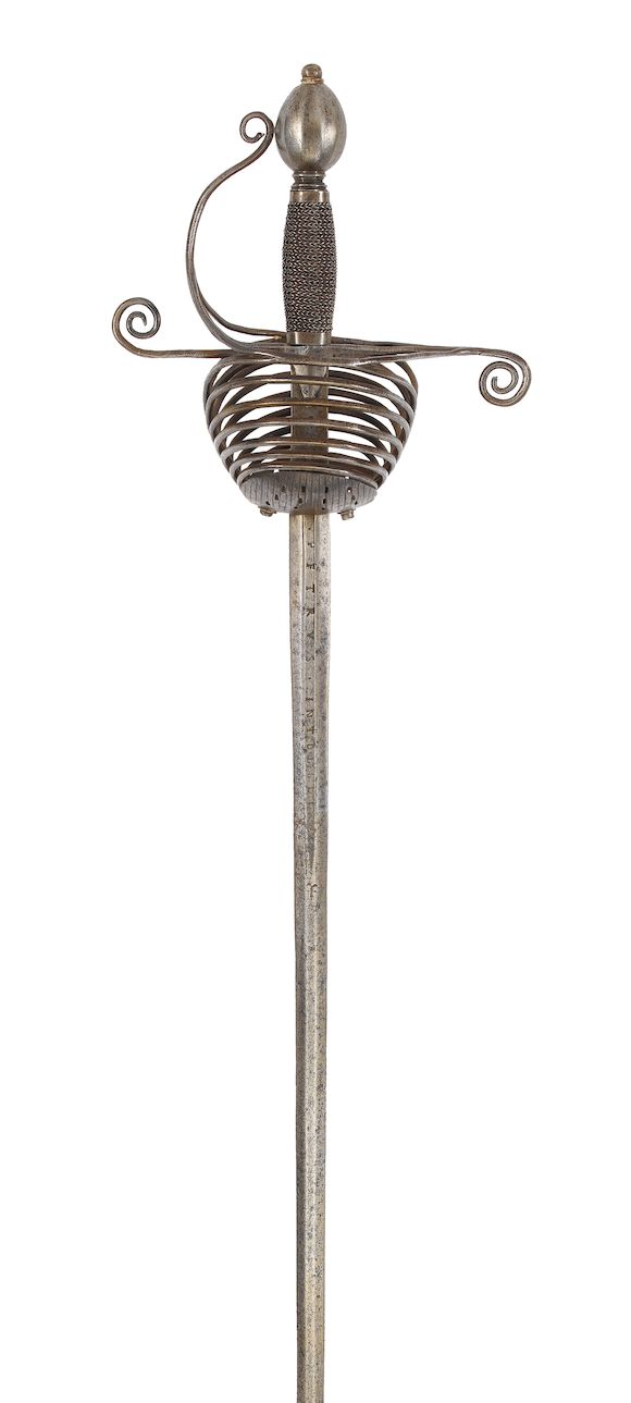 Bonhams : An Italian Seven-Ring Rapier