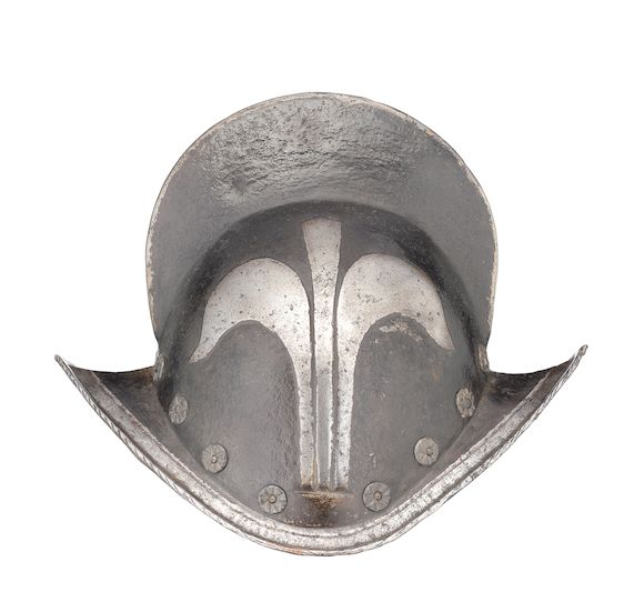 Bonhams : A German Black And White Comb Morion