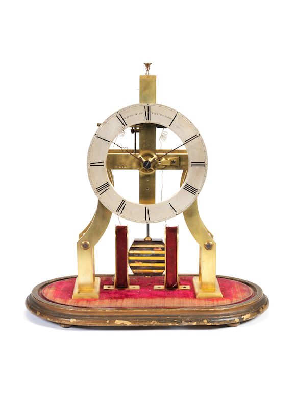 Bonhams : An interesting electric mantel clock, parts possibly 19th ...