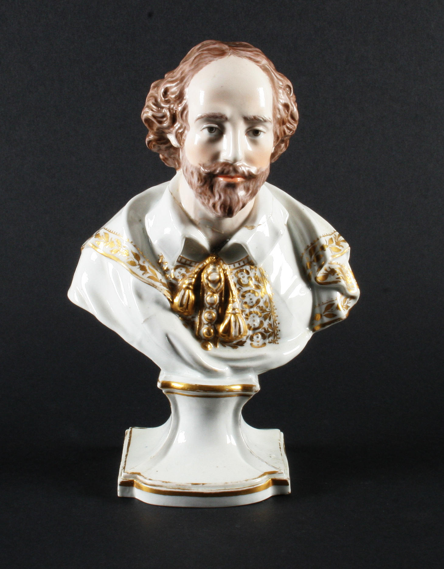 Bonhams A Staffordshire Porcelain Bust Of Shakespeare Early 19th Century