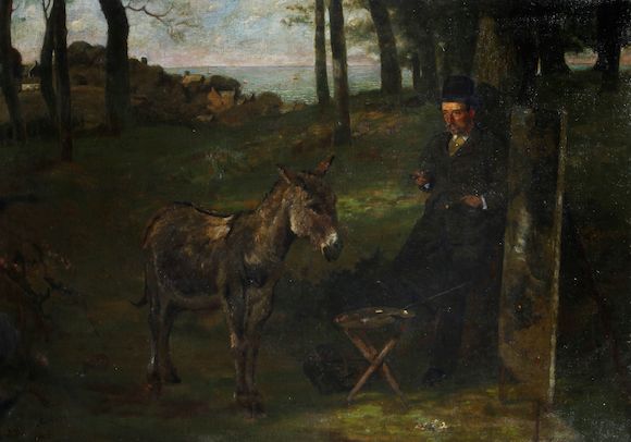 Bonhams : John H. E. Partington (1843-1899) The artist and his critic ...