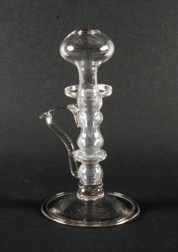 Bonhams A Continental Glass Lace Makers Lamp Late 18th Century