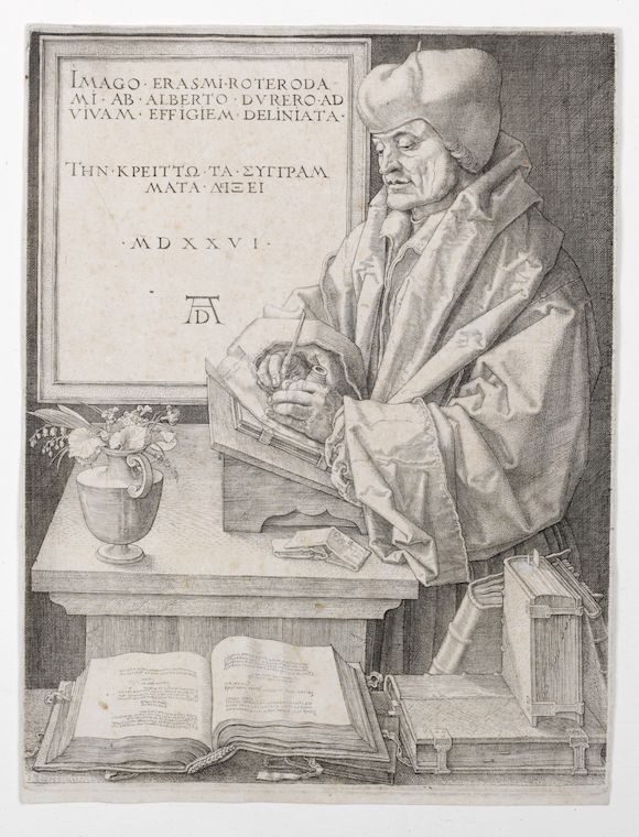 Bonhams : Albrecht Dürer (German, 1471-1528) Desiderius Erasmus of ...