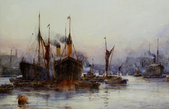 Bonhams : Frank William Scarbrough (British, 1860-1939) London Bridge