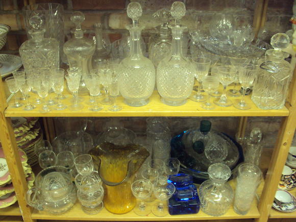Bonhams A Large Collection Of Various Glasswares