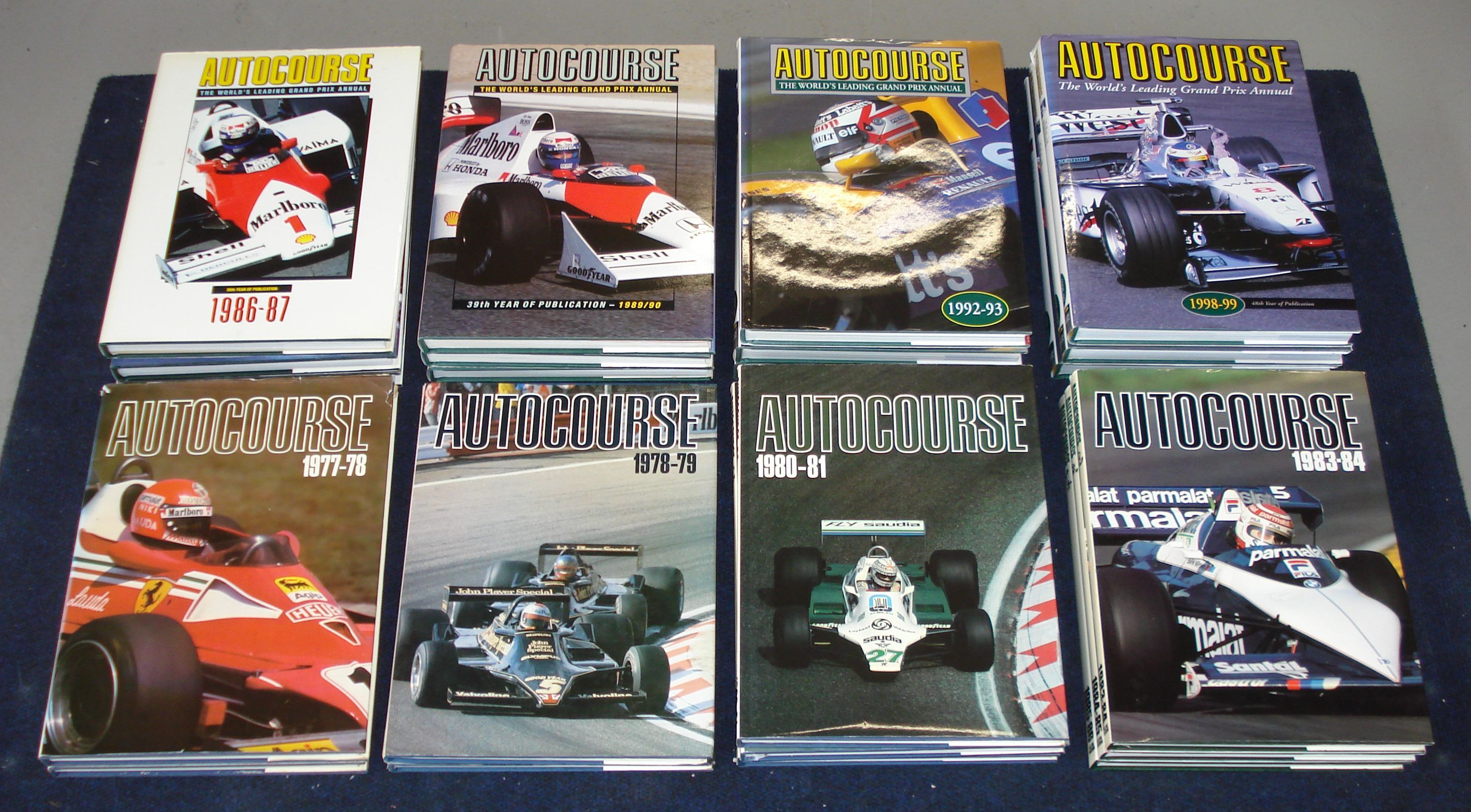 Bonhams Cars : A run of Autocourse annuals; 1976-1977 to 2000-2001,
