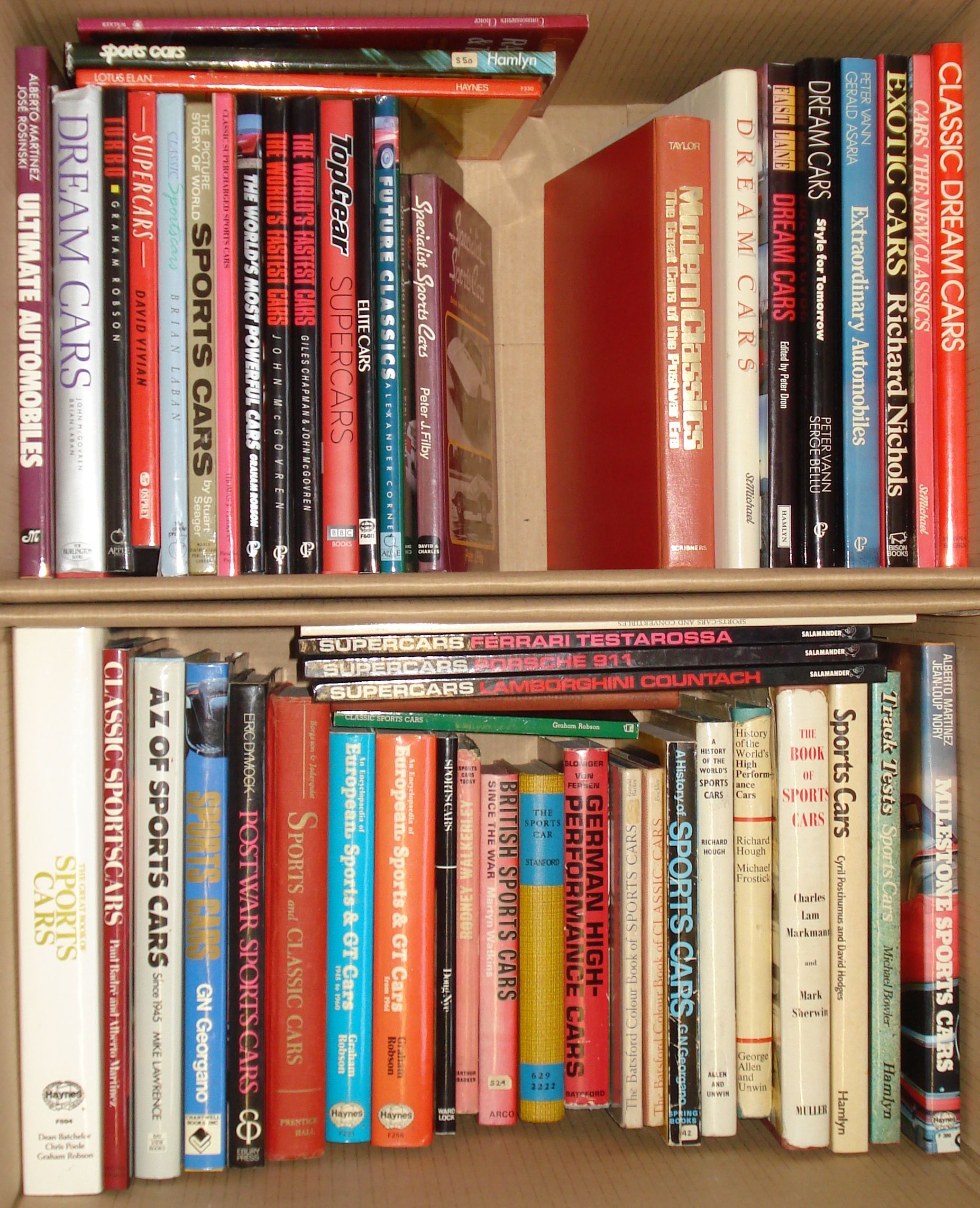 Bonhams Cars : A quantity of assorted sports car reference books,