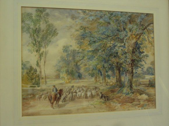 Bonhams : Catherine Thornton 'Driving the flock to Pasture'