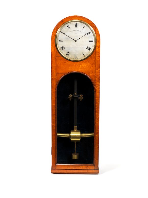 Bonhams : A fine and rare mid 19th century burr maple electric master ...
