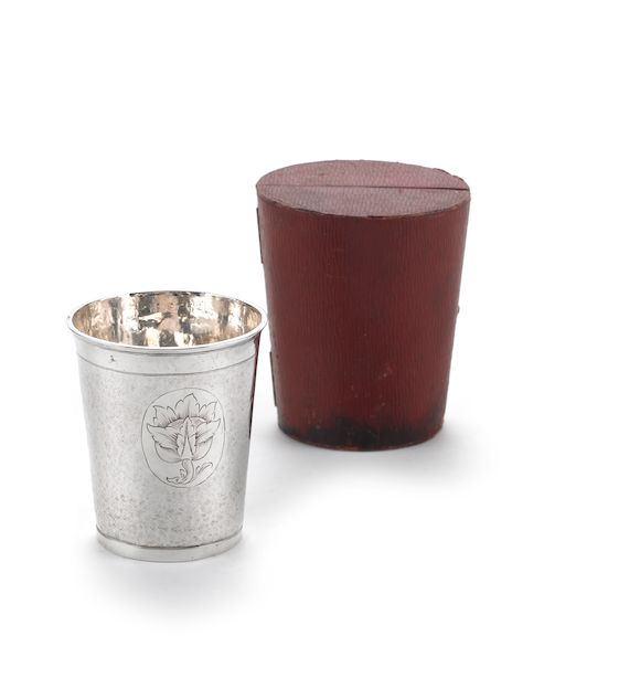 Bonhams : An 18th century Danish silver beaker, by Mathias Winge, Vejle ...