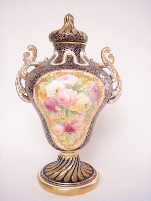 Bonhams : A late Victorian George Jones vase and cover