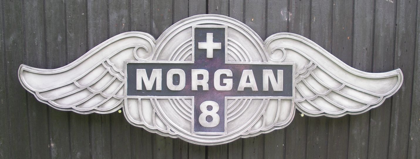 Bonhams Cars : A cold-cast aluminium Morgan badge,