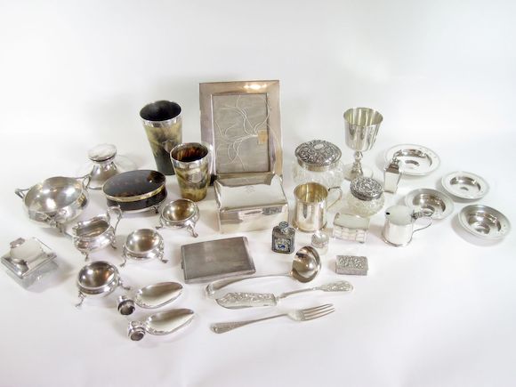 Bonhams : A collection of silver Various makers and dates (Qty)