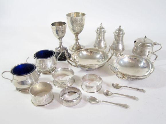 Bonhams : A collection of silver Various makers and dates