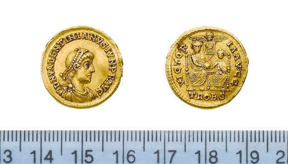 Bonhams : Valentinian II, AD 375-392, Gold solidus, 4.5g, diademed ...