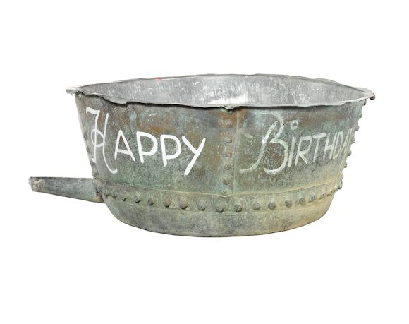 Bonhams : A large 19th century copper sugar boiling cauldron