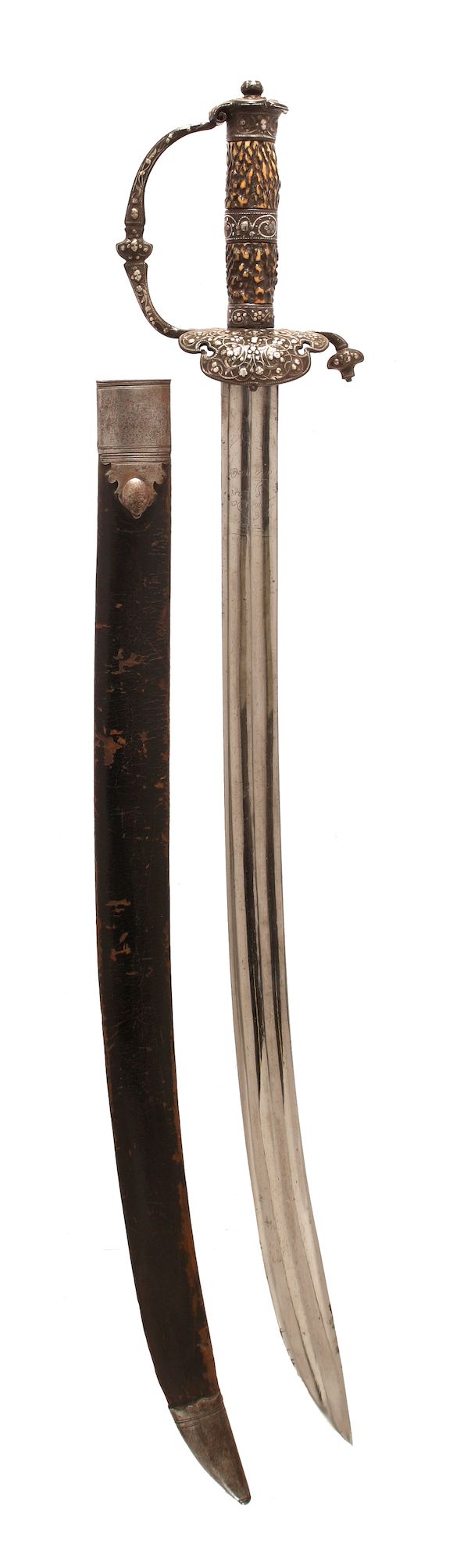 Bonhams : A Mid 17th Century English Hunting Hanger with Silver ...