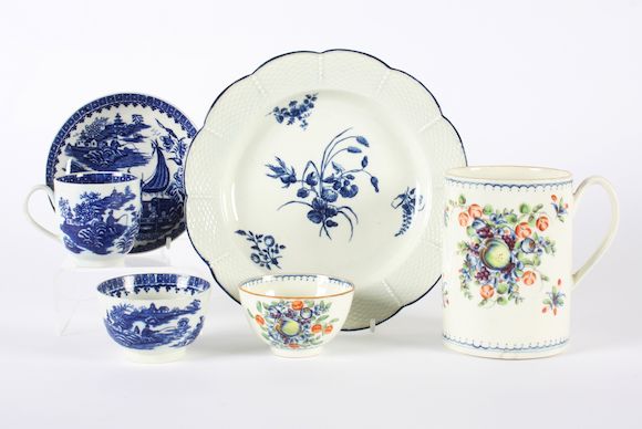 Bonhams : A group of Worcester, 18th century