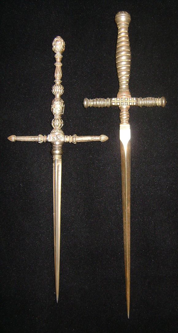 Bonhams : Two All-Steel Stilettos In Italian 17th Century Style