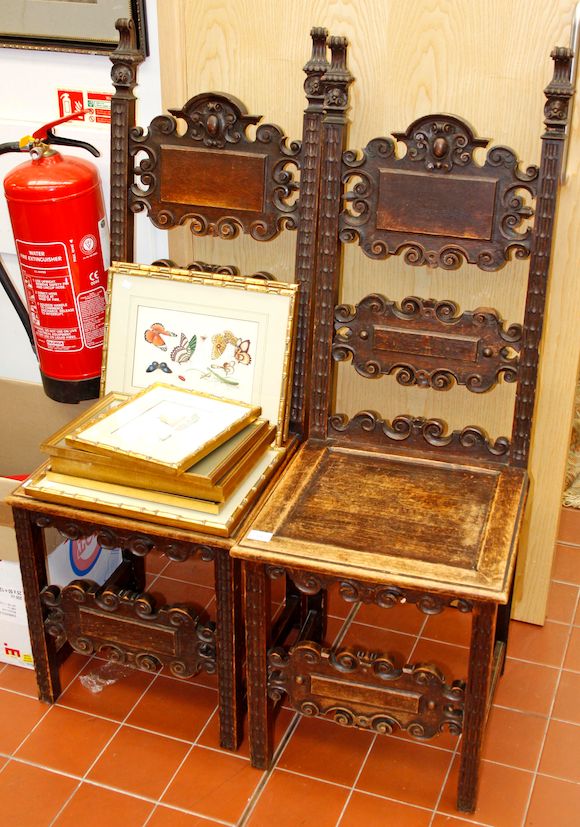 Bonhams : A pair of Italian 16th Century style chairs